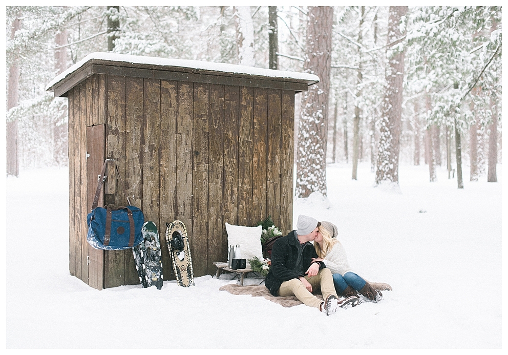 Winter Engagement Adventure in Northern Minnesota • Xsperience Photography
