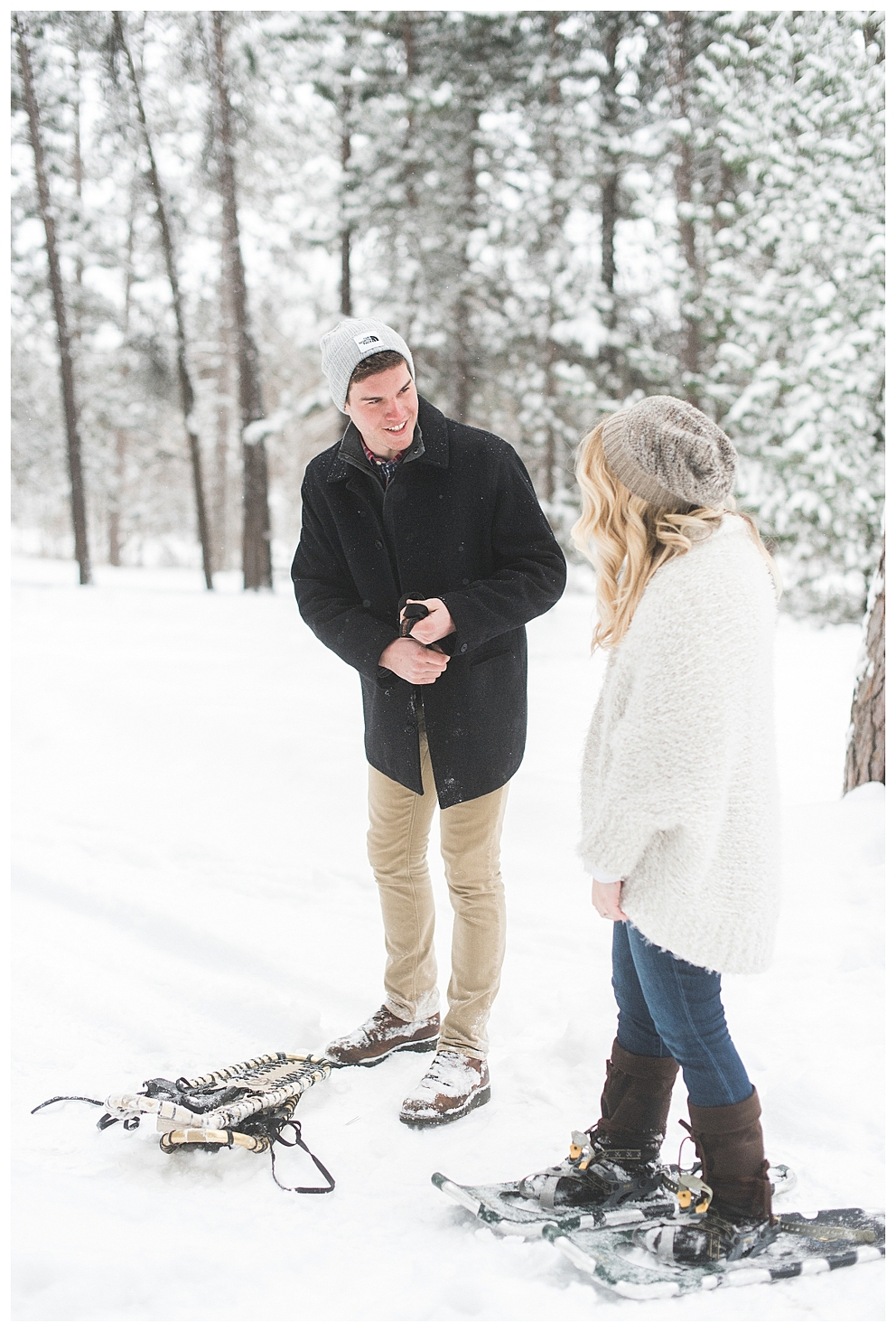 Winter Engagement Adventure in Northern Minnesota • Xsperience Photography