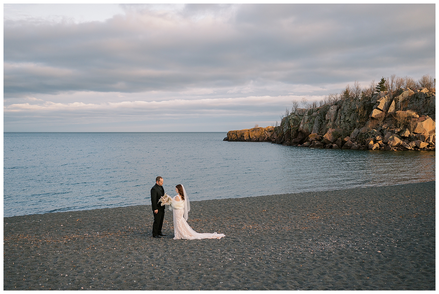 Black Beach Elopement | North Shore Minnesota • Xsperience Photography